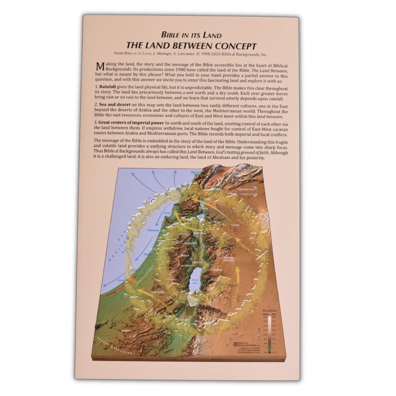 The Bible in Its Land: The Land Between Concept: James M. Monson ...