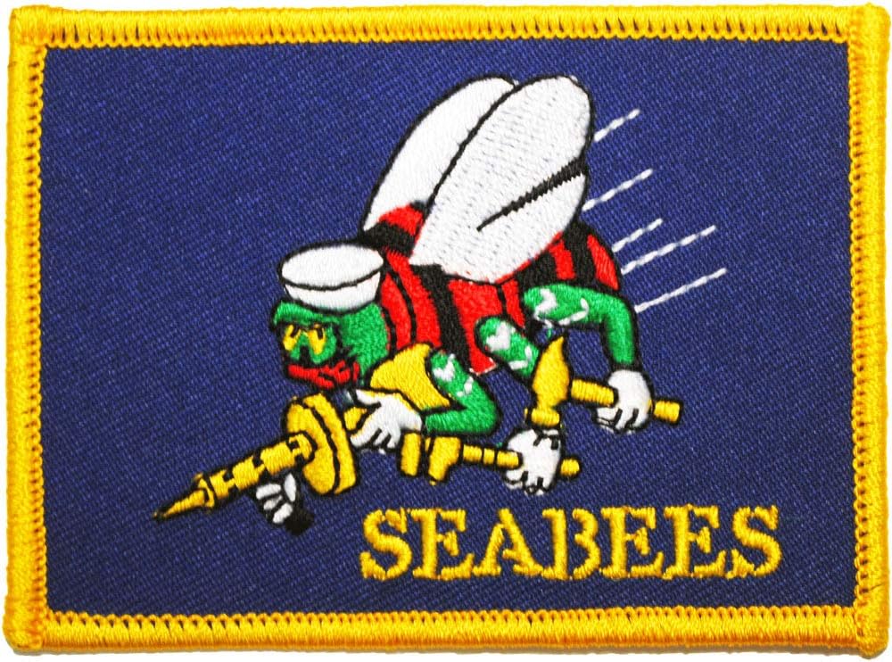 Amazon.com: United States Navy USN Seabees Embroidered Patch, with Iron ...