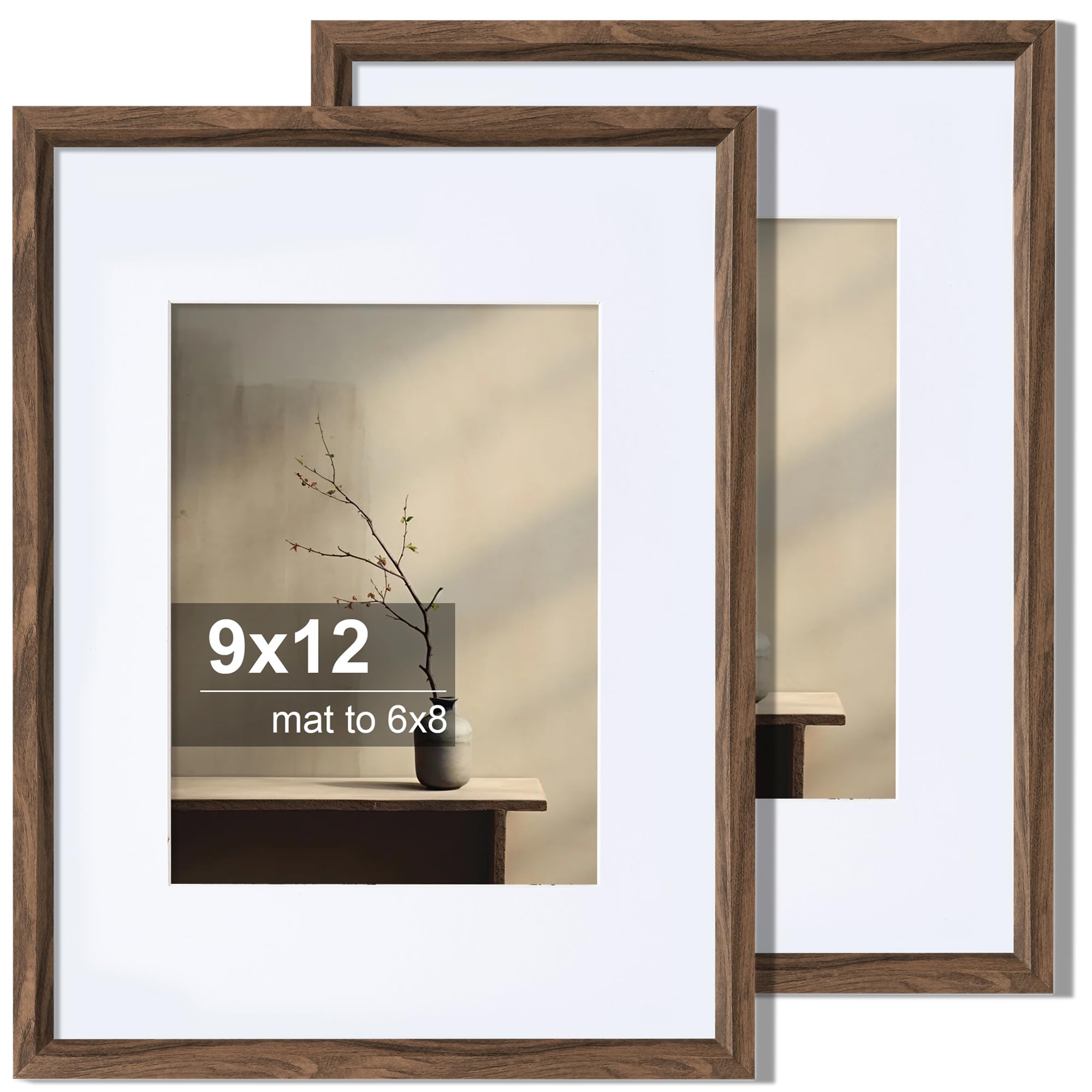 Amazon.com - Axeman 9x12 Picture Frame Set of 2, Display 6x8 Pictures ...