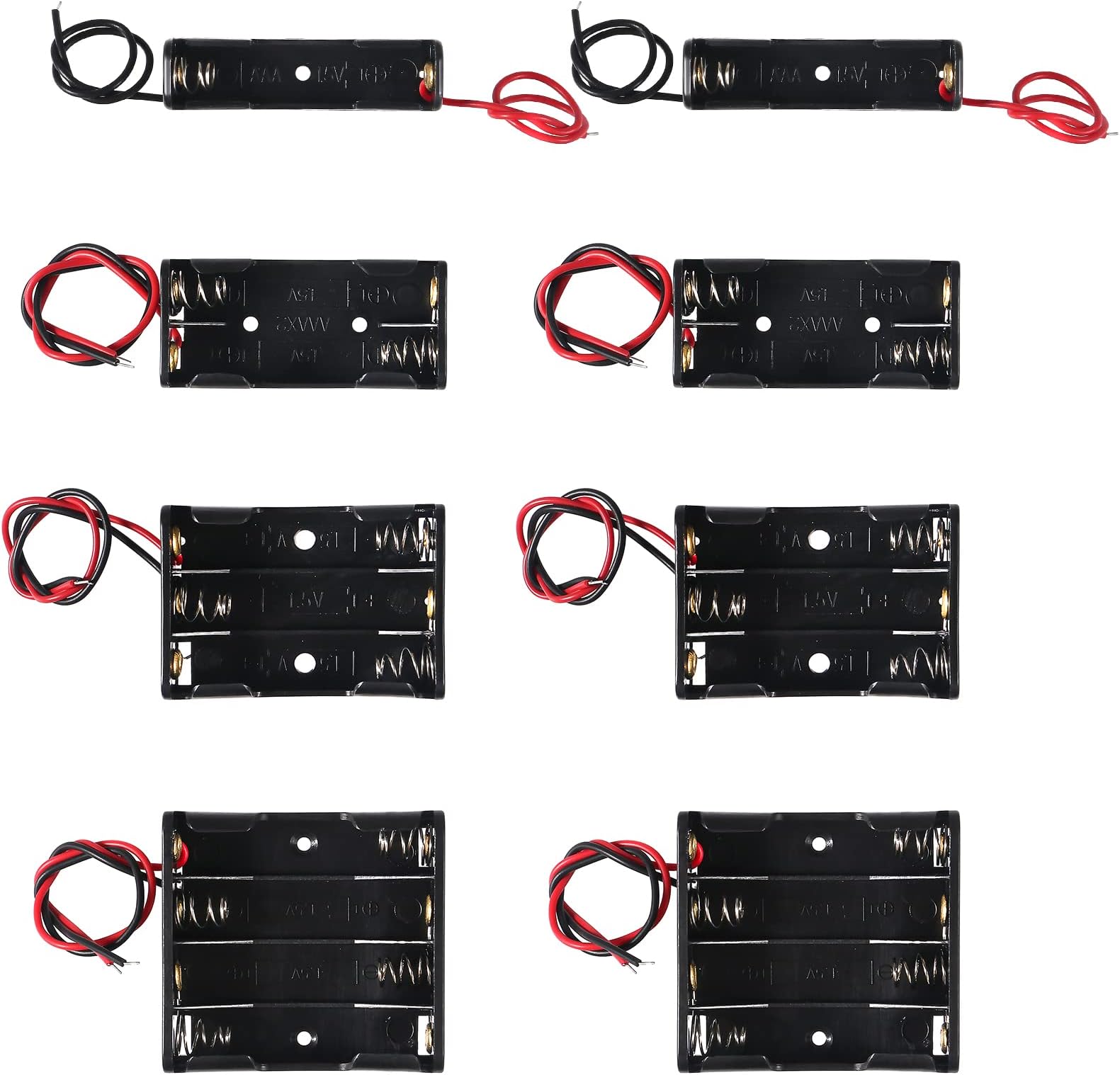 Amazon.com: (Pack of 8)AA and AAA Battery Holders: 1Pc 1 AA Holder, 1Pc ...