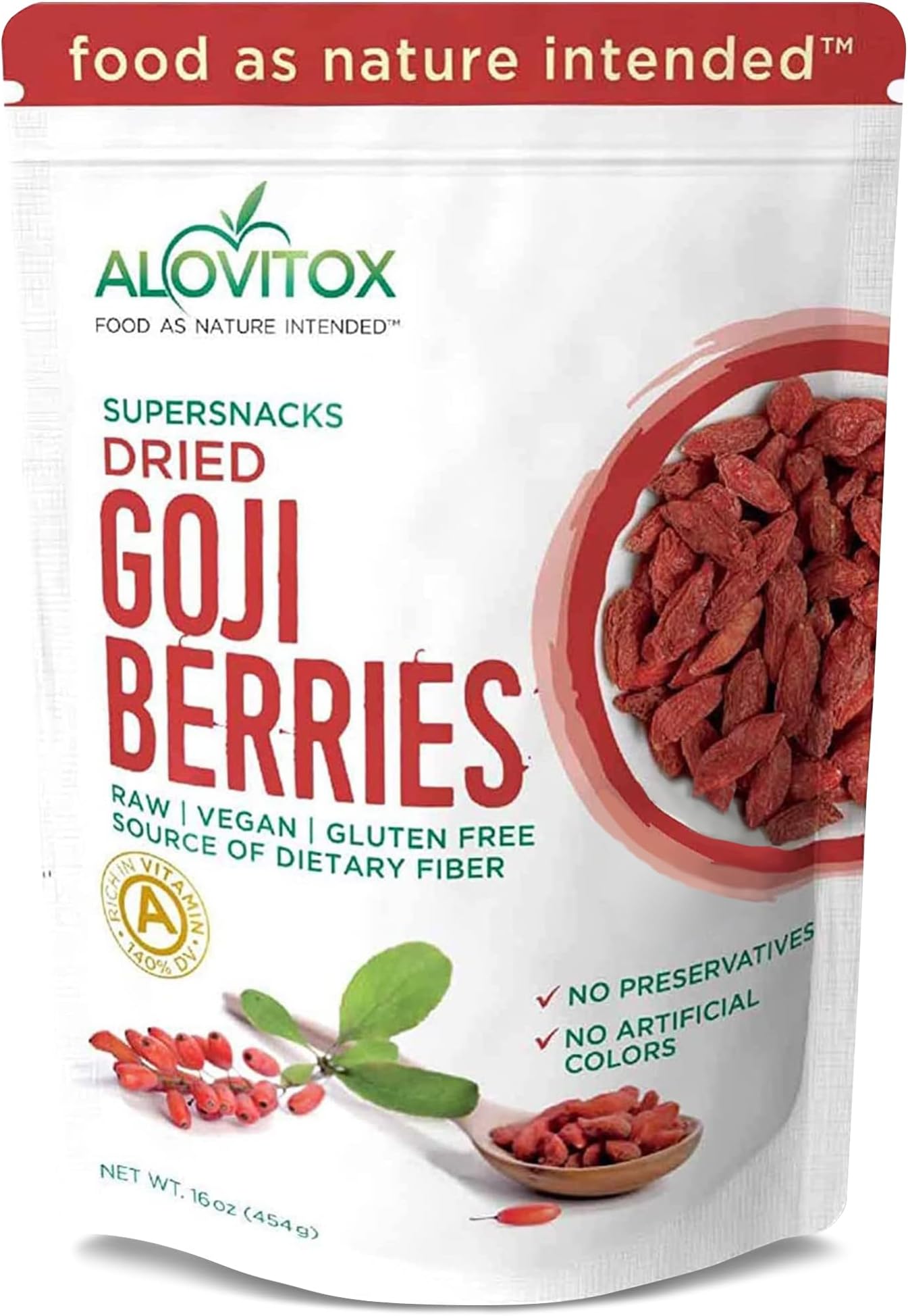 Amazon.com: Wholeberry organic wolfberry gouqi Goji berries 16oz| Raw ...