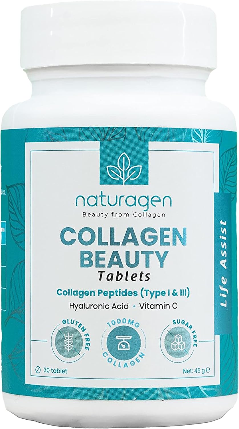 Naturagen Collagen Hidrolize (kolajen) Type (tip) 1-3 Hyaluronic Acid ...