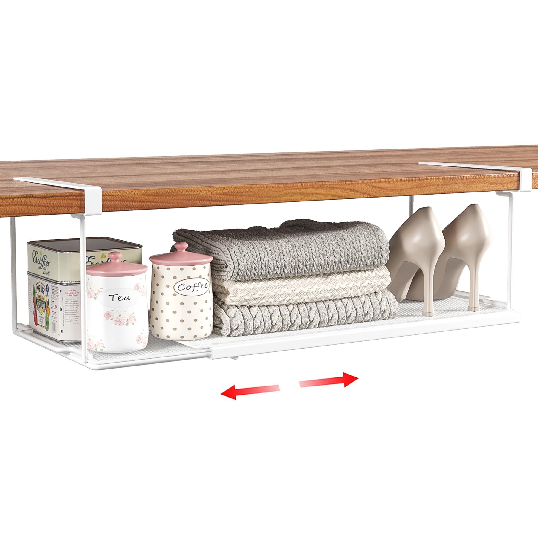 Amazon.com - SHINEWON Expandable Under Cabinet Shelf, Extendable Under ...