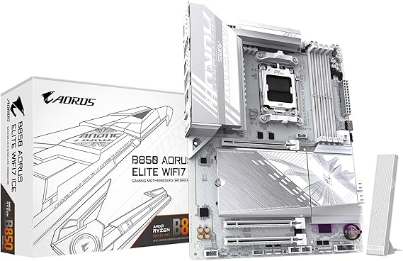 Amazon.com: GIGABYTE B850 AORUS Elite WIFI7 ICE AMD AM5 LGA 1718 ...