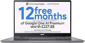 acer Chromebook Plus 515 CB515-2H Laptop - Intel Core i3-1215U, 8GB ...