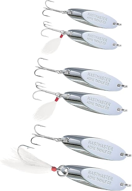 Amazon.com : Acme Kastmaster Bucktails 6 Pack Kit. Perfect Mix of ...
