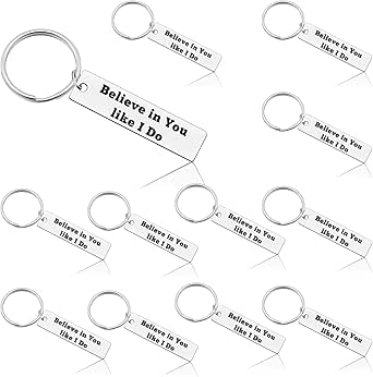 12 Pcs Motivational Quotes Keychain for Women Friend Inspirational ...
