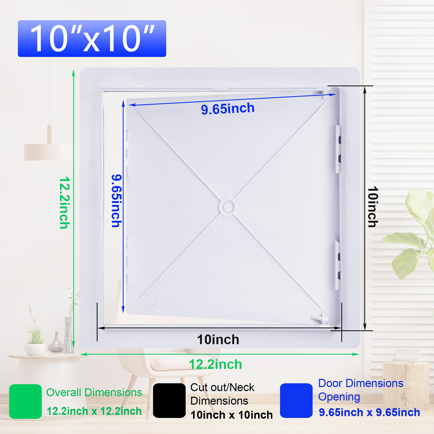 Snapklik.com : Plumbing Access Panel For Drywall Ceiling 10 X 10 Inch ...