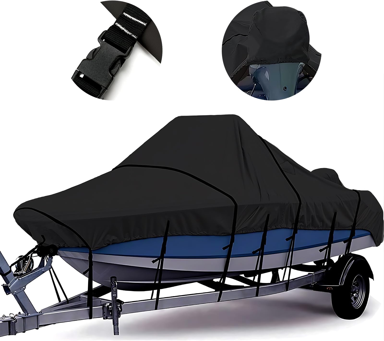 Amazon.com: Tuszom 100% Waterproof 900D Center Console Boat Cover ...