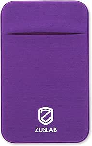 Amazon.com: ZUSLAB Phone Credit Card Holder Wallet Pouch Slim Flexible ...