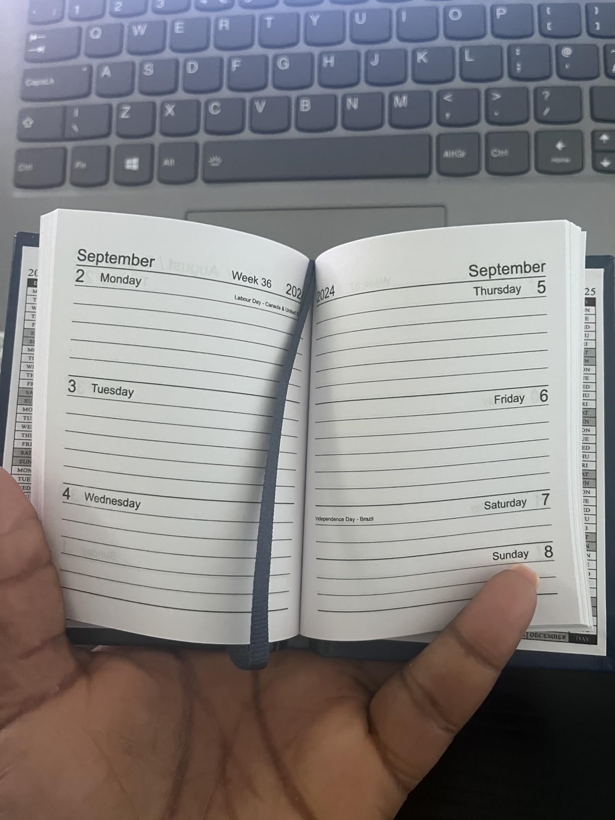 KAV Classic Pocket Diary 2024-2025 - Assorted Colours x1 - Silver Foil ...