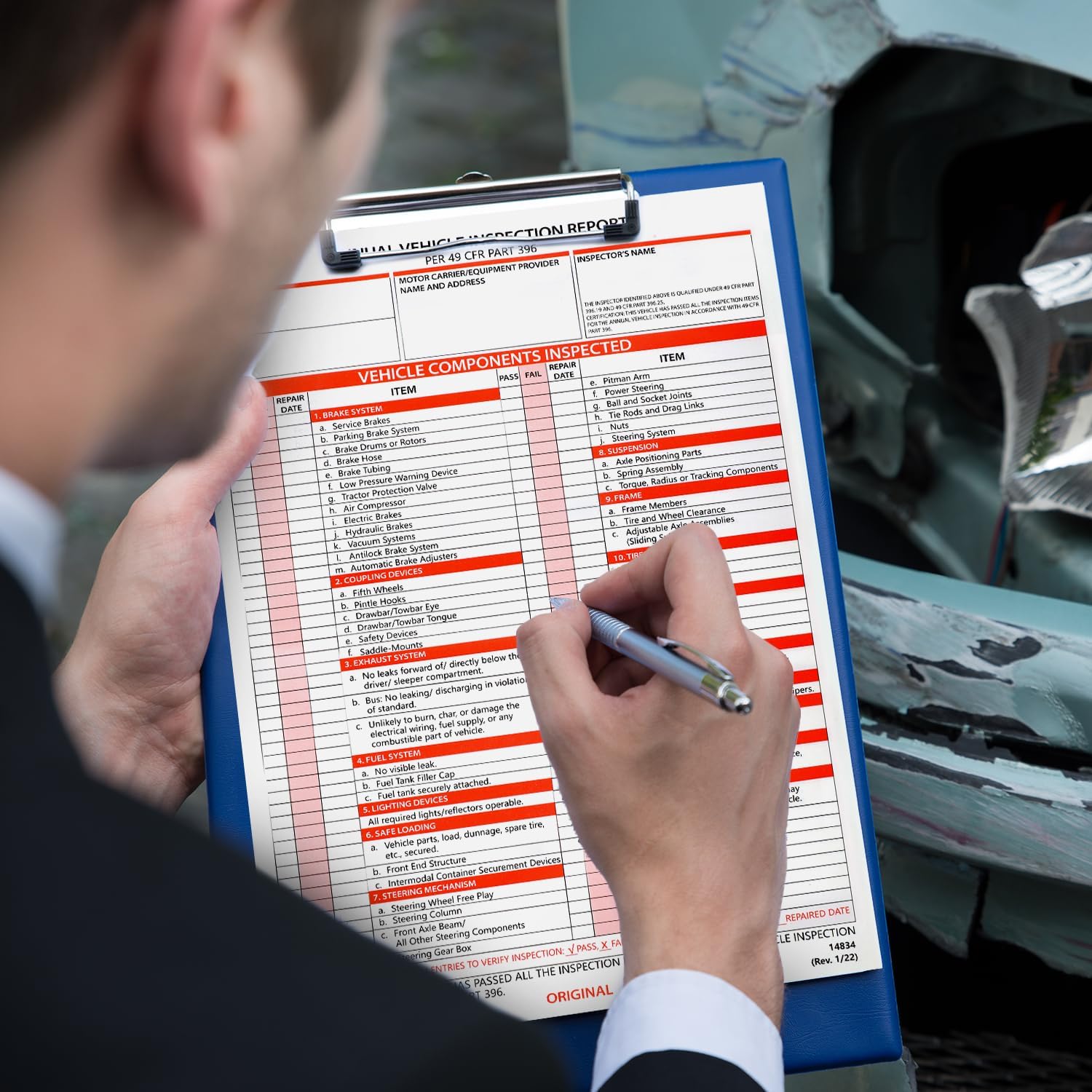 10 Pack Annual Vehicle Inspection Report Forms, with Nepal | Ubuy