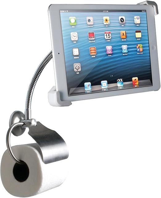 Amazon.com: CTA Digital Wall-Mount Bathroom Stand for iPad and Tablets ...