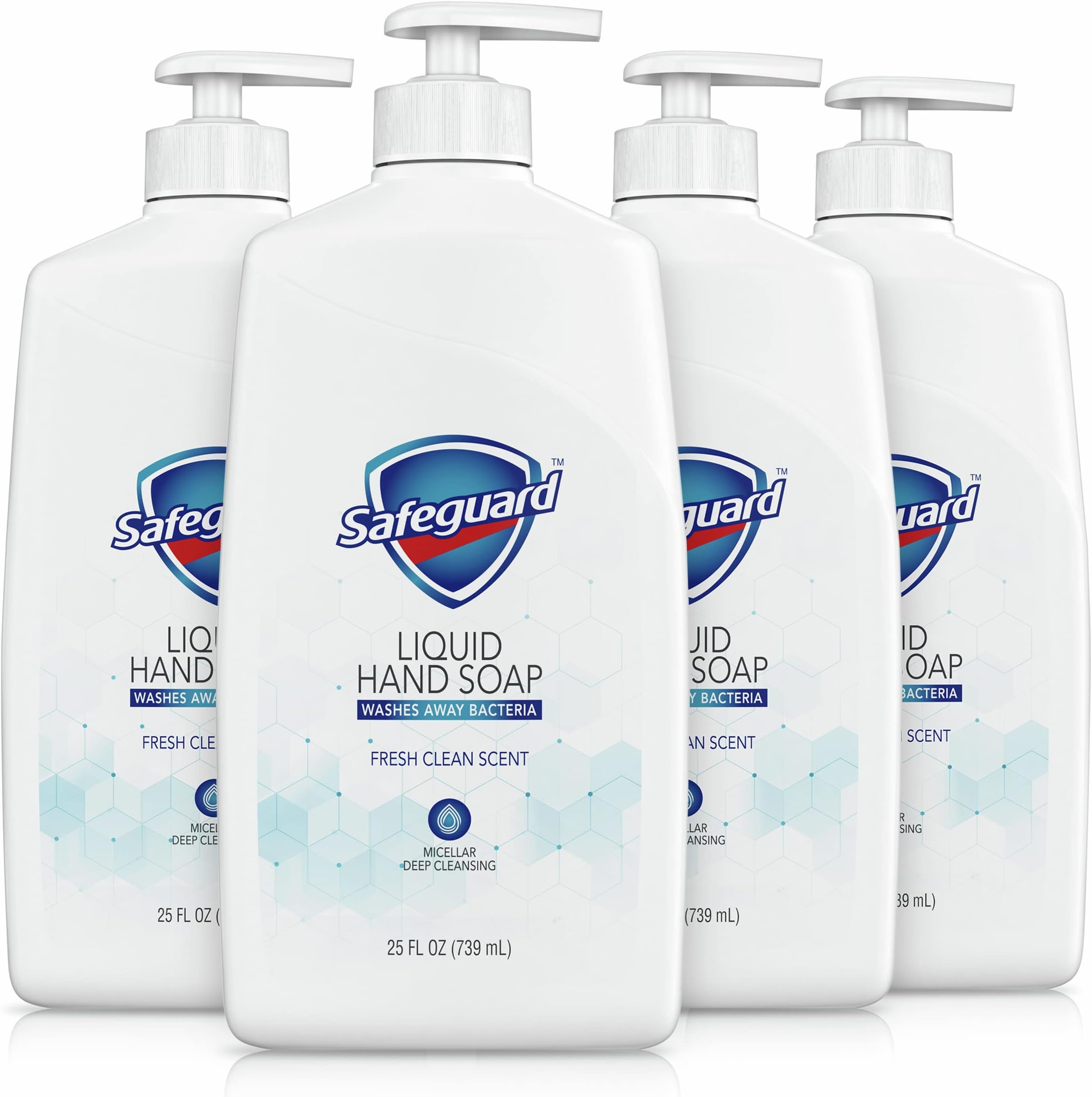 Amazon.com : Safeguard Liquid Hand Soap, Washes Away Bacteria, Micellar ...