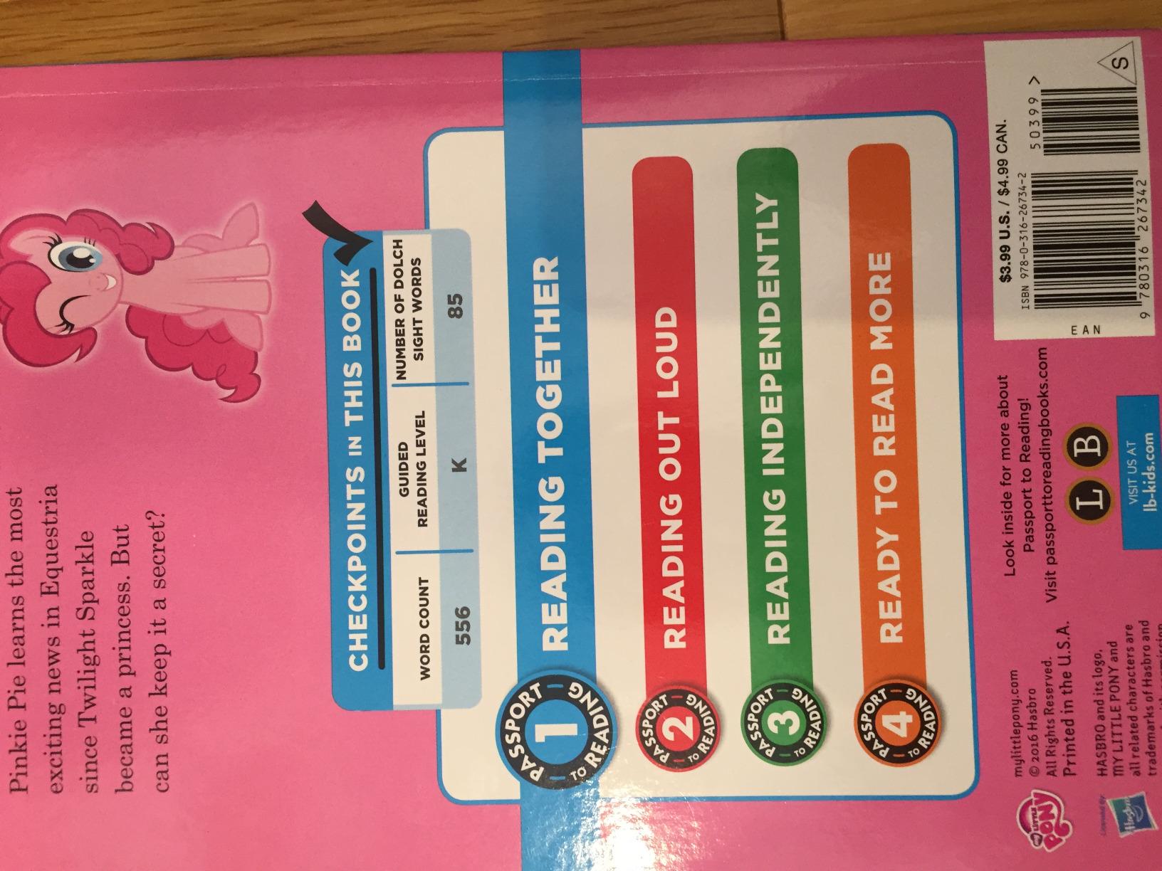 Pinkie Pie Keeps a Secret (Passport to Reading: Level 1): Amazon.co.uk ...