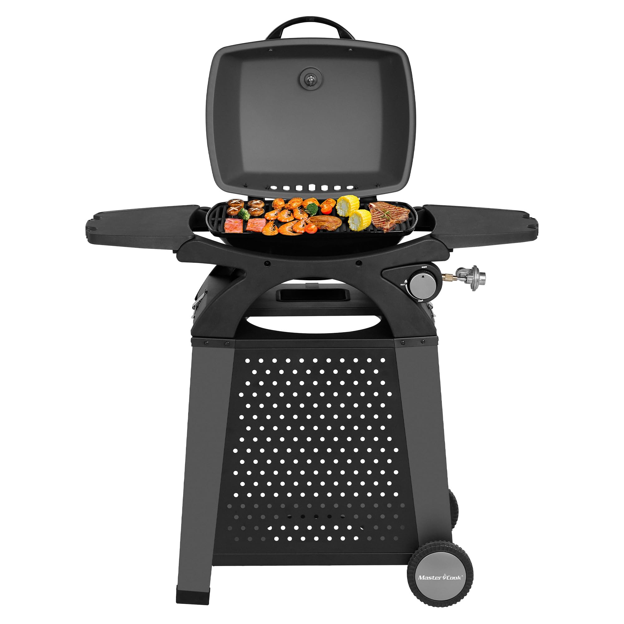 Fiesta Portable Propane Gas Grill Outsunny 14'' Iron Tabletop Charcoal
