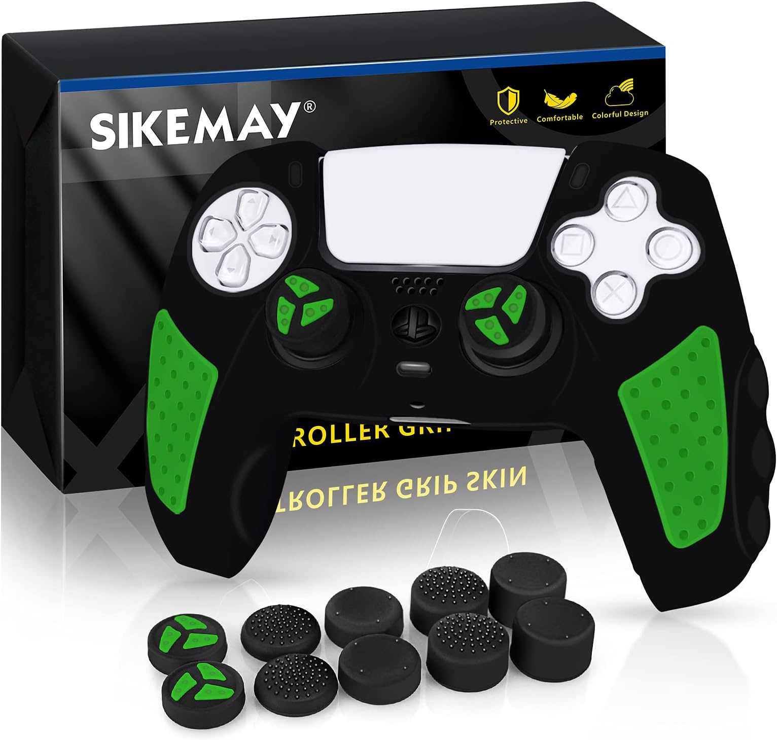 Amazon.com: YoRHa Grip Texture Silicone Skin for PS5 Controller x 2(US ...