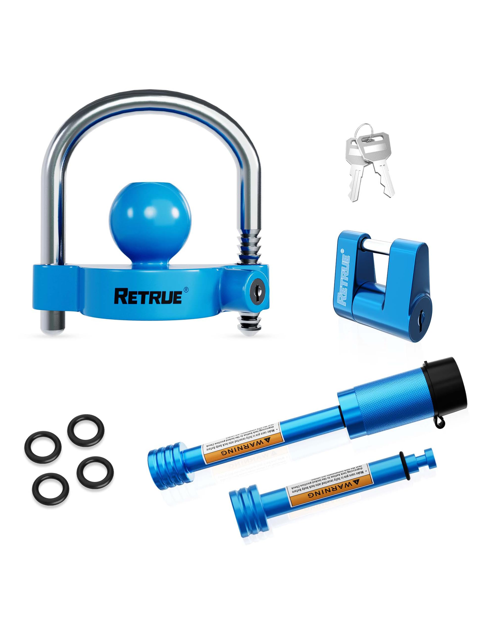 Amazon.com: RETRUE Keyed Alike Trailer Lock Set Tow & Store Lock Kit ...