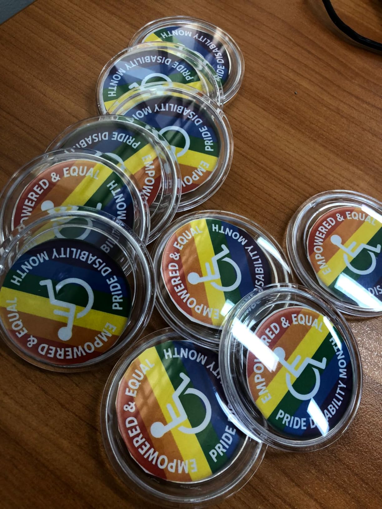 JRGTDS Acrylic Button Pin Badges, 24 Pcs 2.3 Inch Clear Round Pin Blank ...