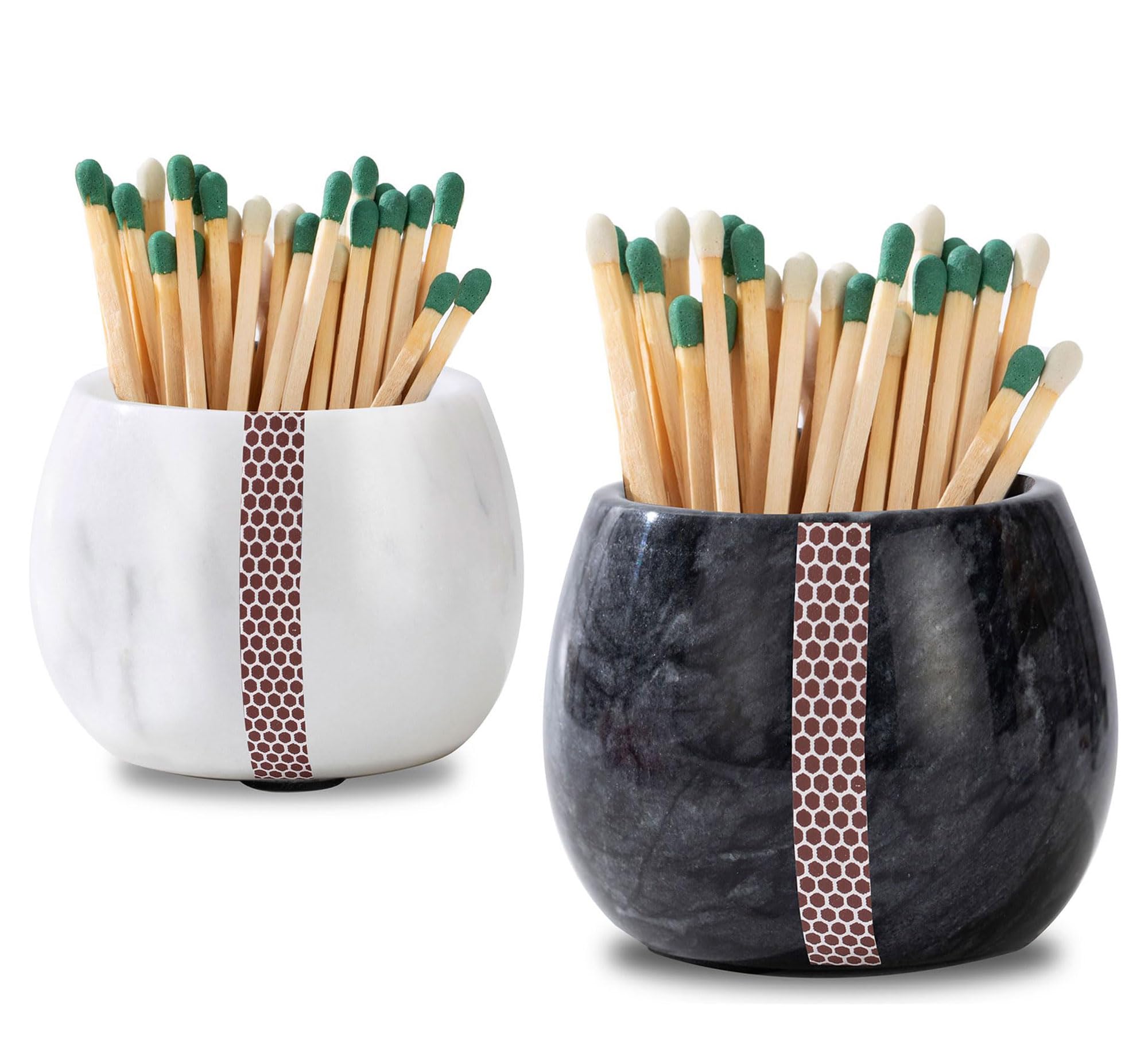 Amazon.com: Matches Holder, Natural Marble Match Holder with Striker ...