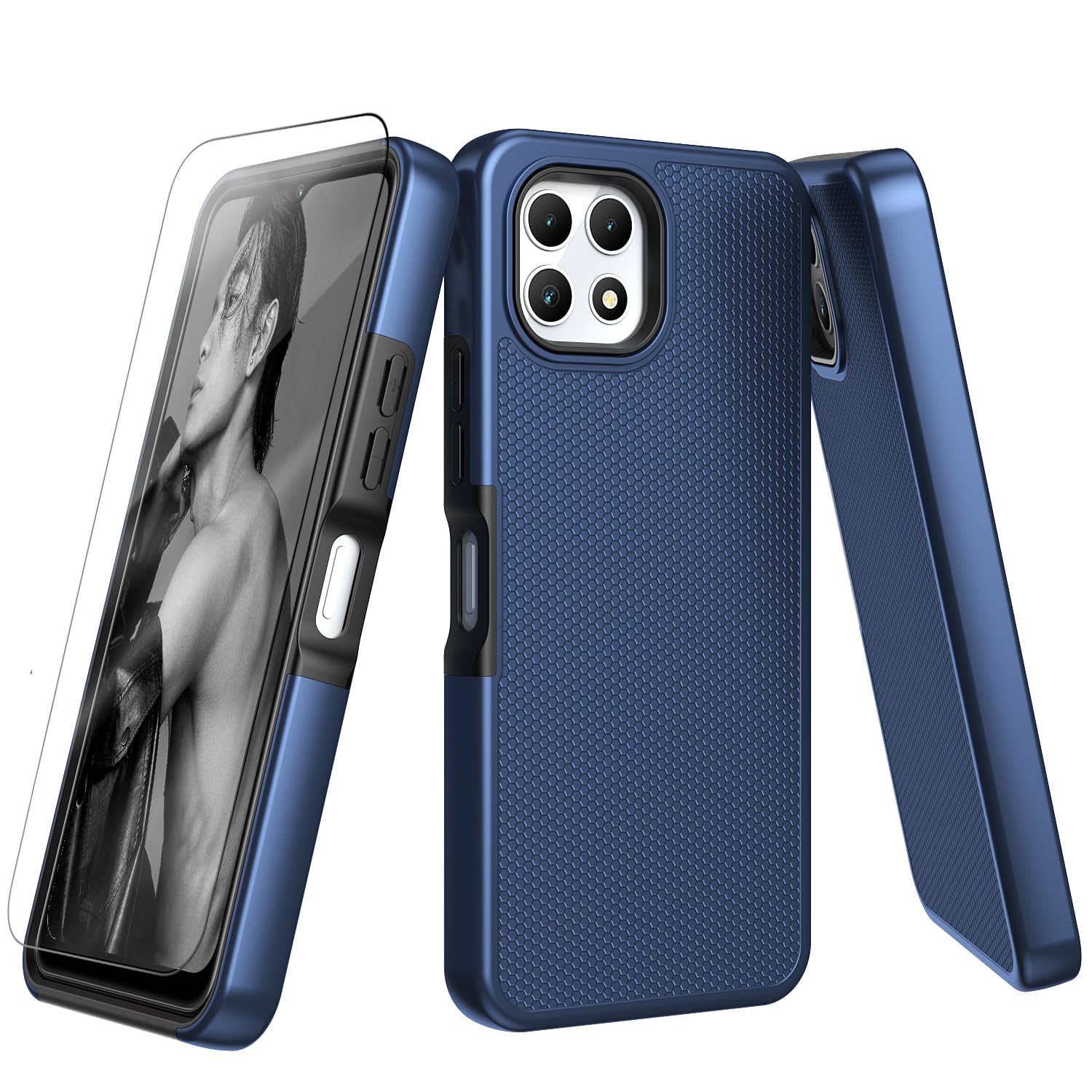 Amazon.com: TUNKARMOR Case for T-Mobile Revvl 7 5G Phone Cover,Military ...