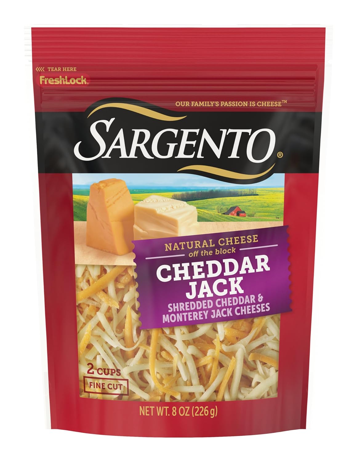 Amazon.com: Sargento Shredded Cheddar Jack Natural Cheese, 8 oz ...