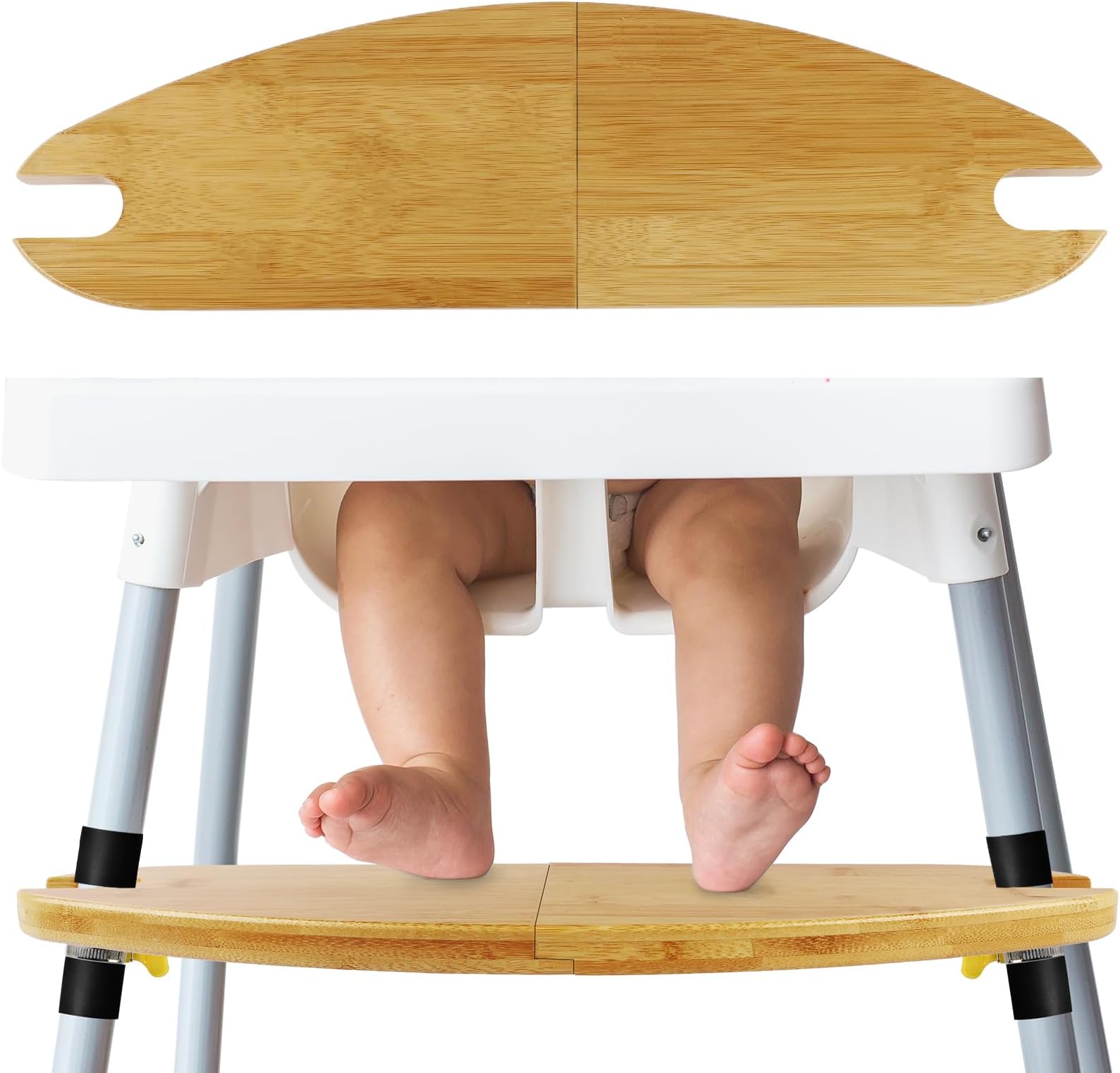 Amazon.com: ECOGREDA Baby Bamboo High Chair Accessories Compatible with ...