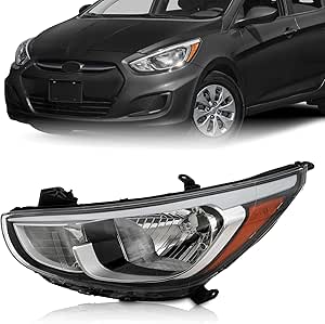 Amazon.com: Partzer Halogen Headlight Compatible with 2015-2017 Hyundai ...