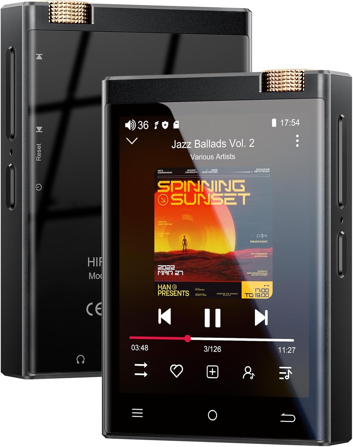 HiFi MP3 Player with Bluetooth and Wifi, Oilsky Lossless DSD High ...