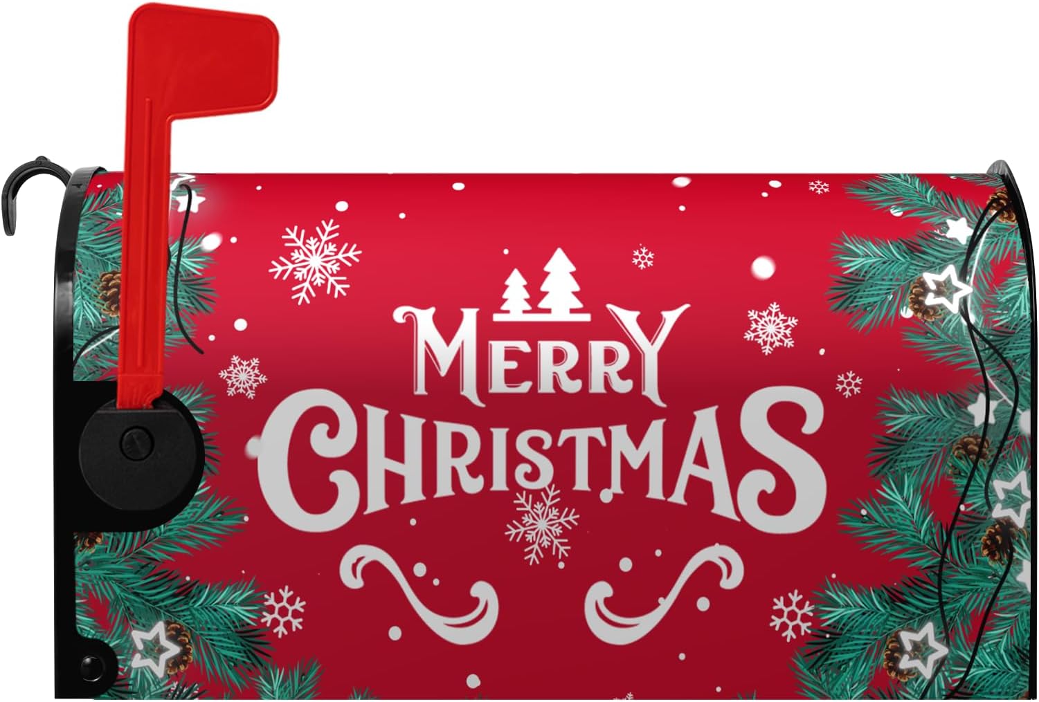 Amazon.com : Merry Christmas Mailbox Covers Magnetic Standard Size 18 X ...