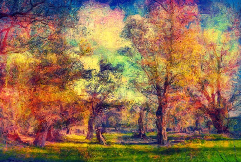 Anjani Art Gallery Natural Tree Artistry H 24" x W 30" : Amazon.in ...