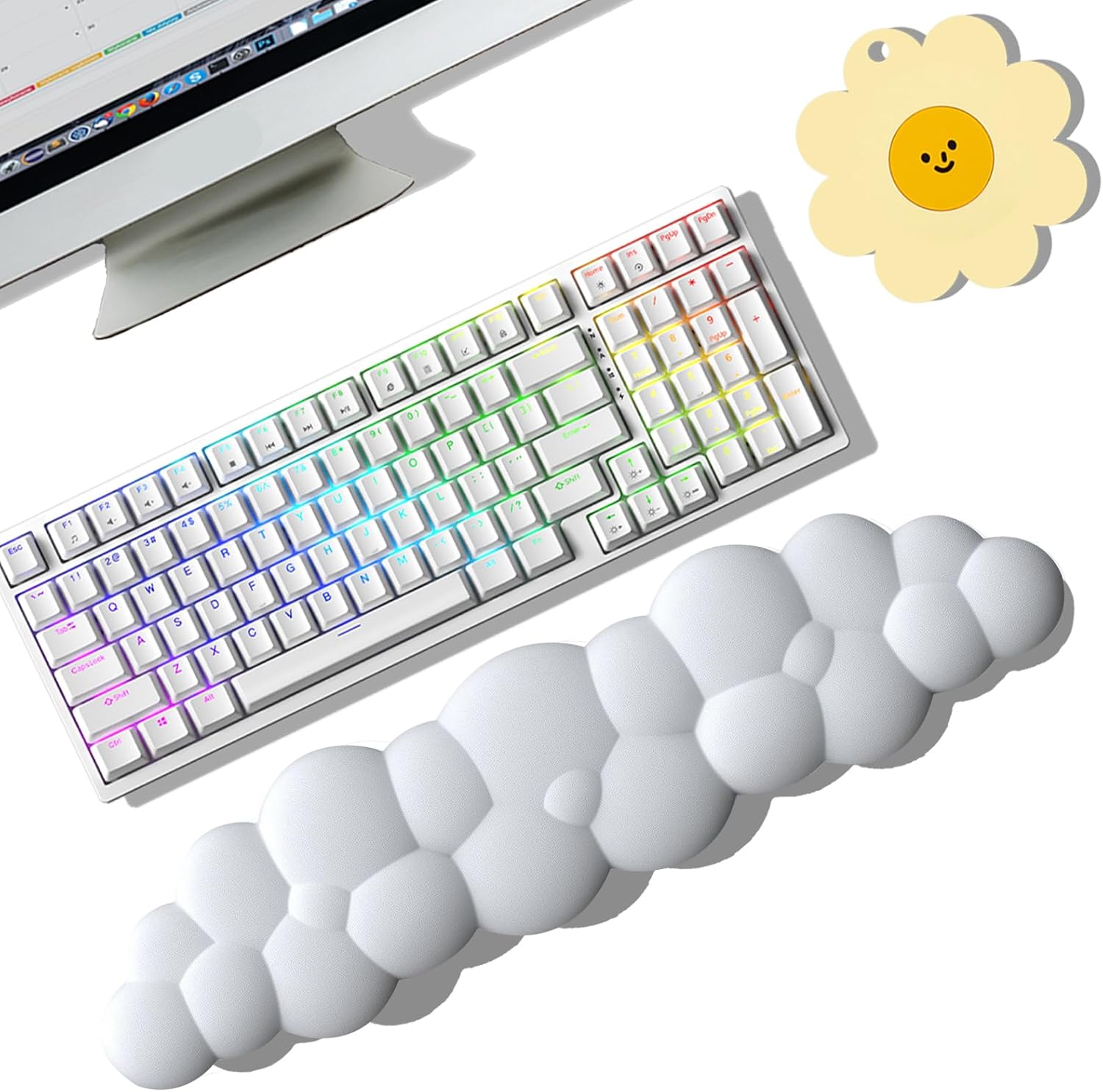 Amazon.com : GLMMIR Keyboard Wrist Rest Pad, Ergonomic Design Effective ...