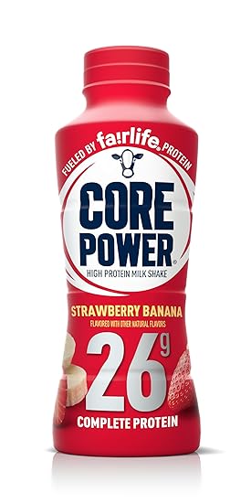 Amazon.com: Core Power High Protein (26g) Shake, Strawberry Banana, 14 ...