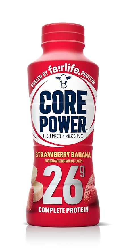 Amazon.com: Core Power High Protein (26g) Shake, Strawberry Banana, 14 ...