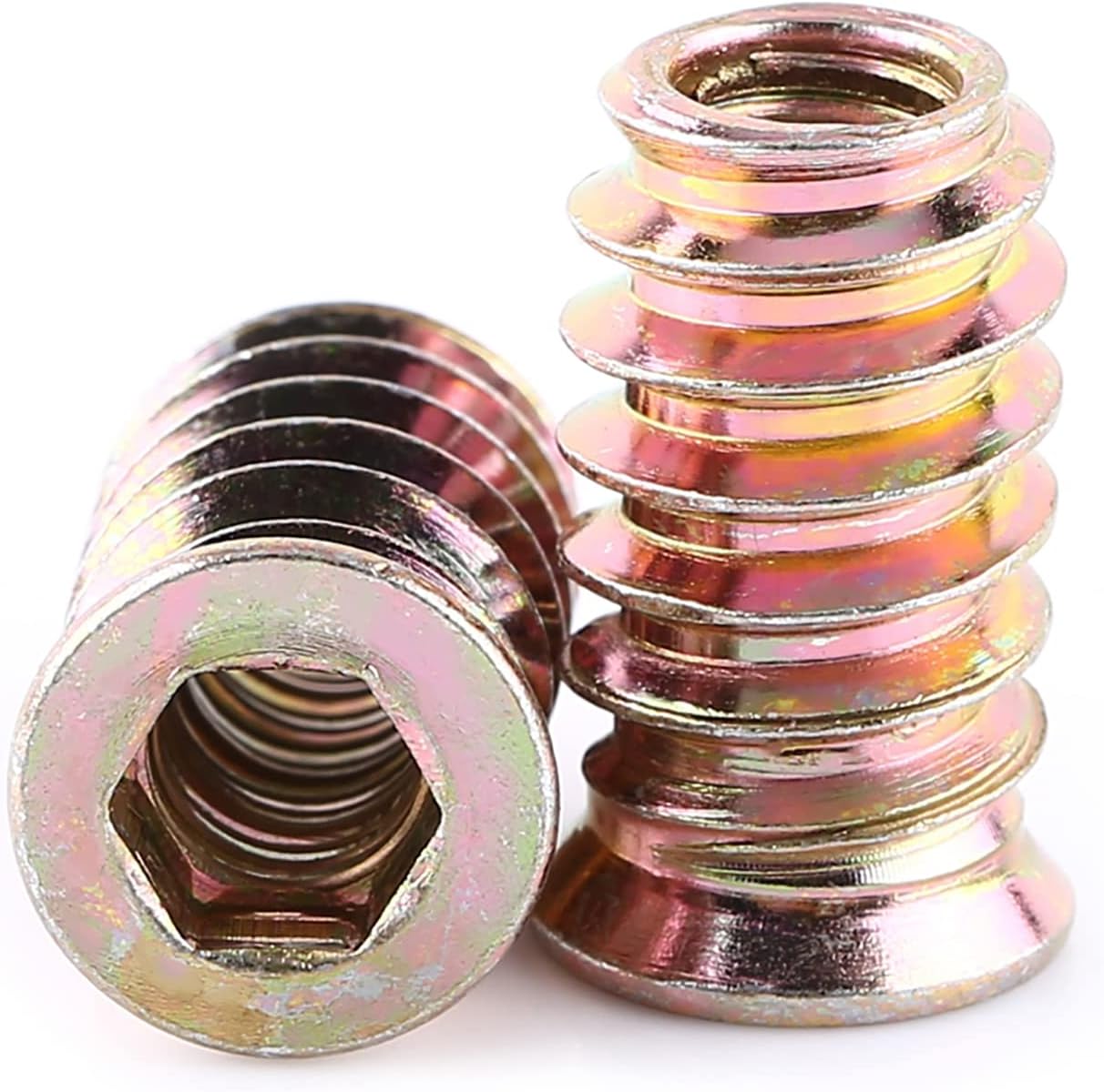 Amazon.com: 20pcs Threaded Inserts, Carbon Steel Hex Socket Drive ...