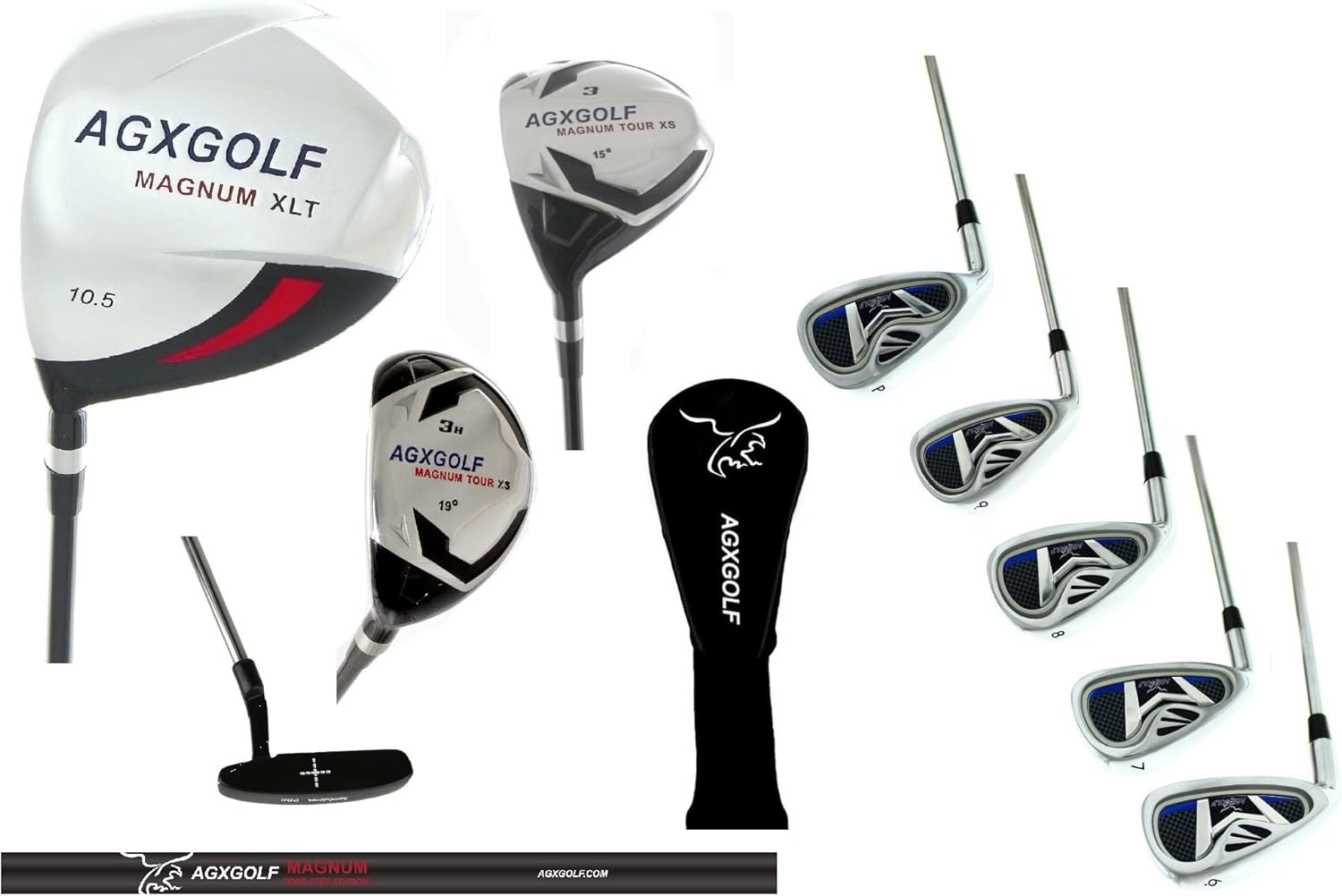 Amazon.com : AGXGOLF Men's Senior Left Hand Magnum XLT Complete Golf ...