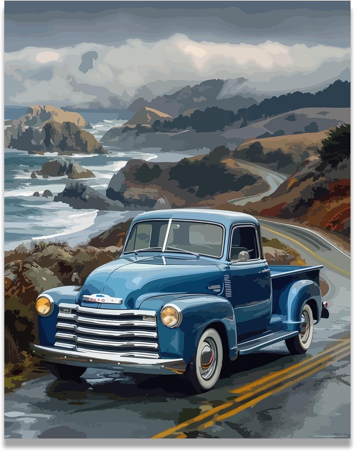Amazon.com: Inspirational Wall Art Co. - Slick | Chevy Truck Poster ...
