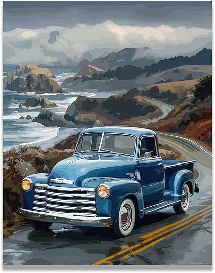 Amazon.com: Inspirational Wall Art Co. - Slick | Chevy Truck Poster ...