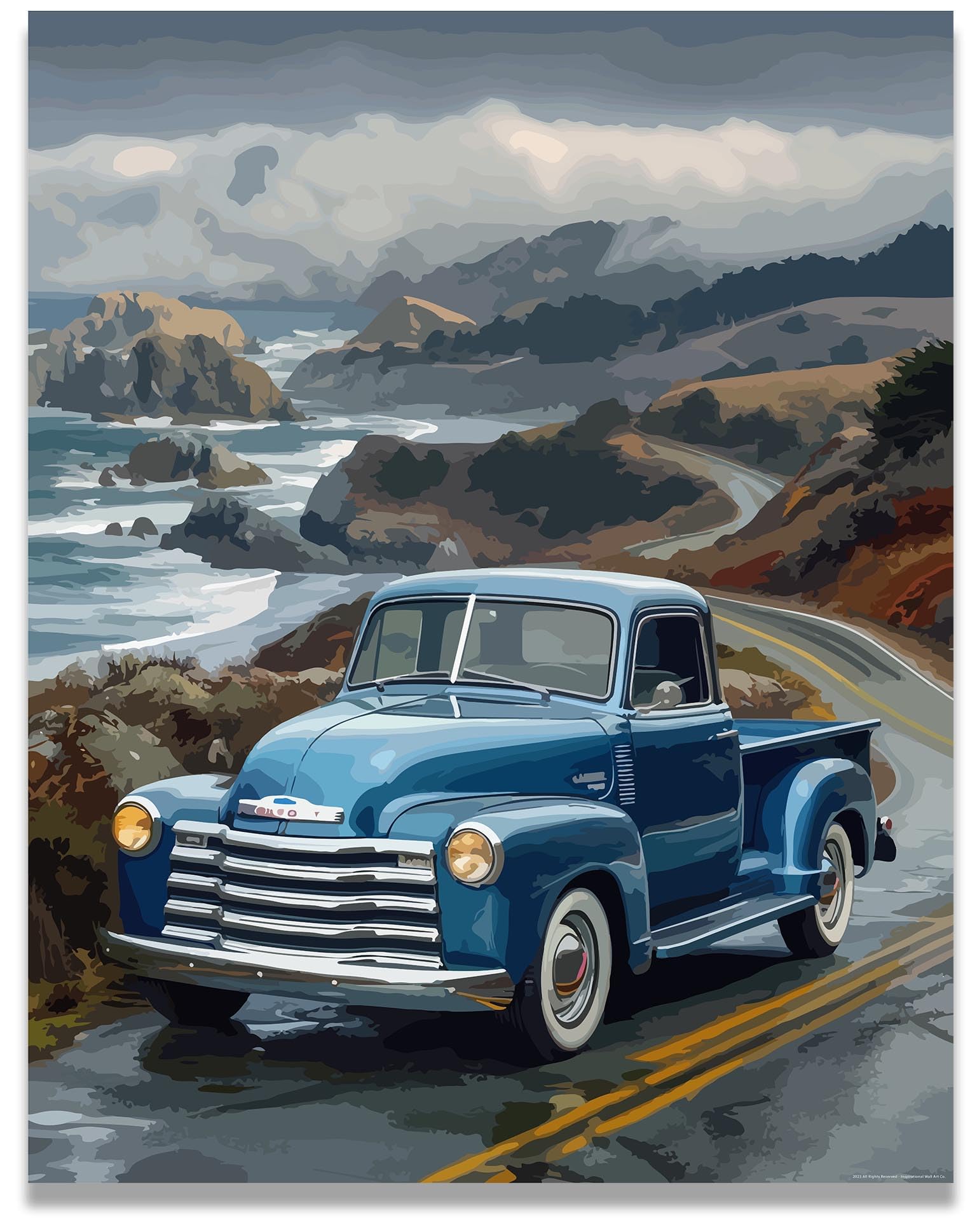 Amazon.com: Inspirational Wall Art Co. - Slick | Chevy Truck Poster ...