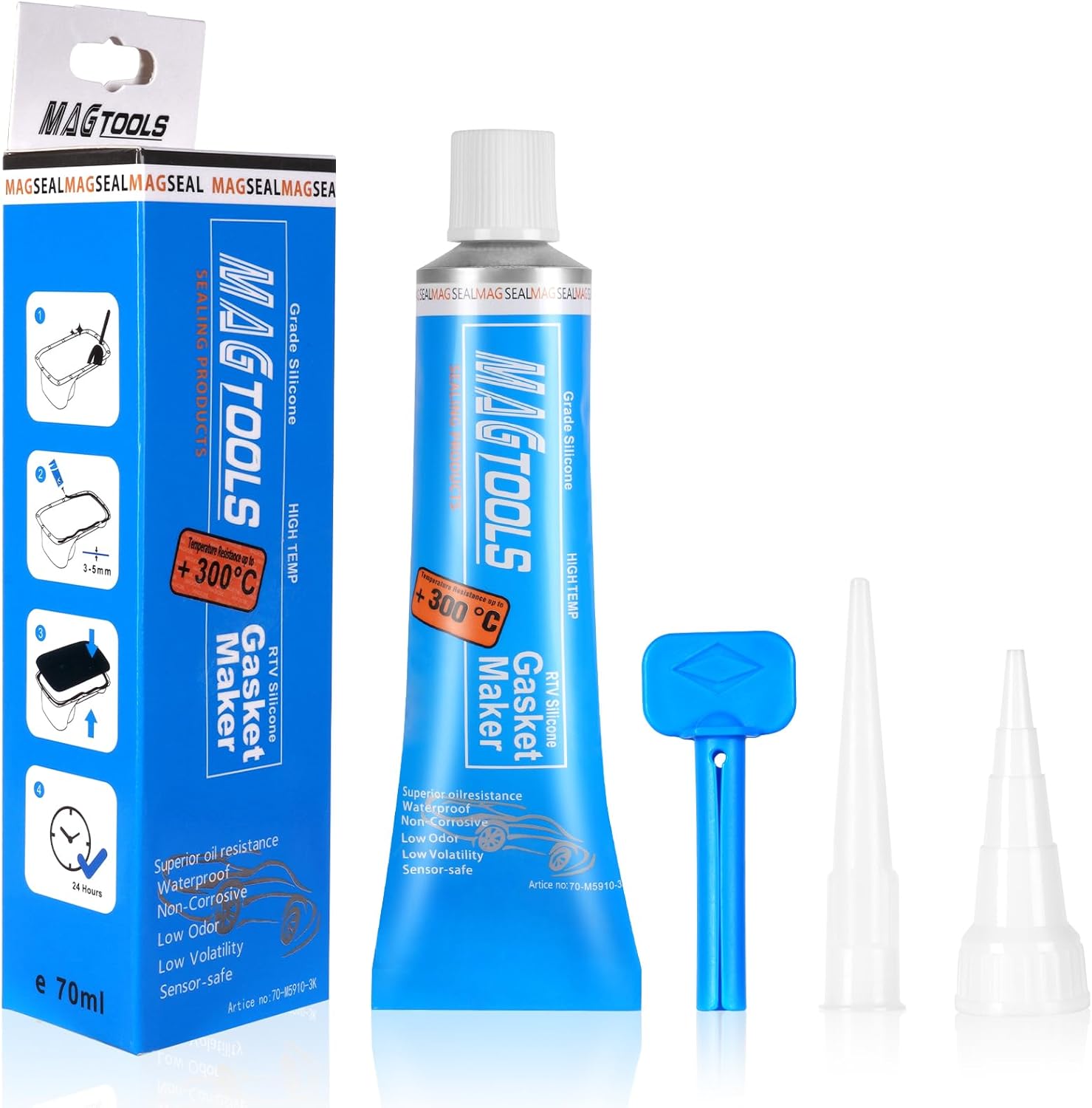 flintronic RTV Engine Sealant, 570°F High Temperature Silicone Sealant ...