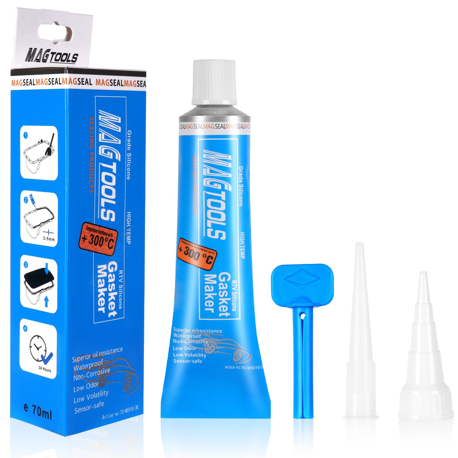 flintronic RTV Engine Sealant, 570°F High Temperature Silicone Sealant ...