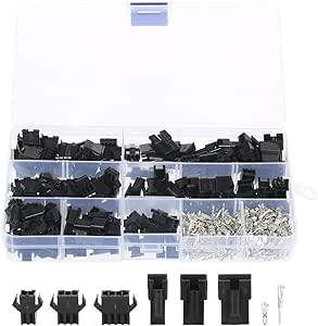 Amazon.com: 480Pcs JST 2.54mm 2-Pin 3-Pin 4-Pin Connector Hong Assortment Kit Female and Male ...