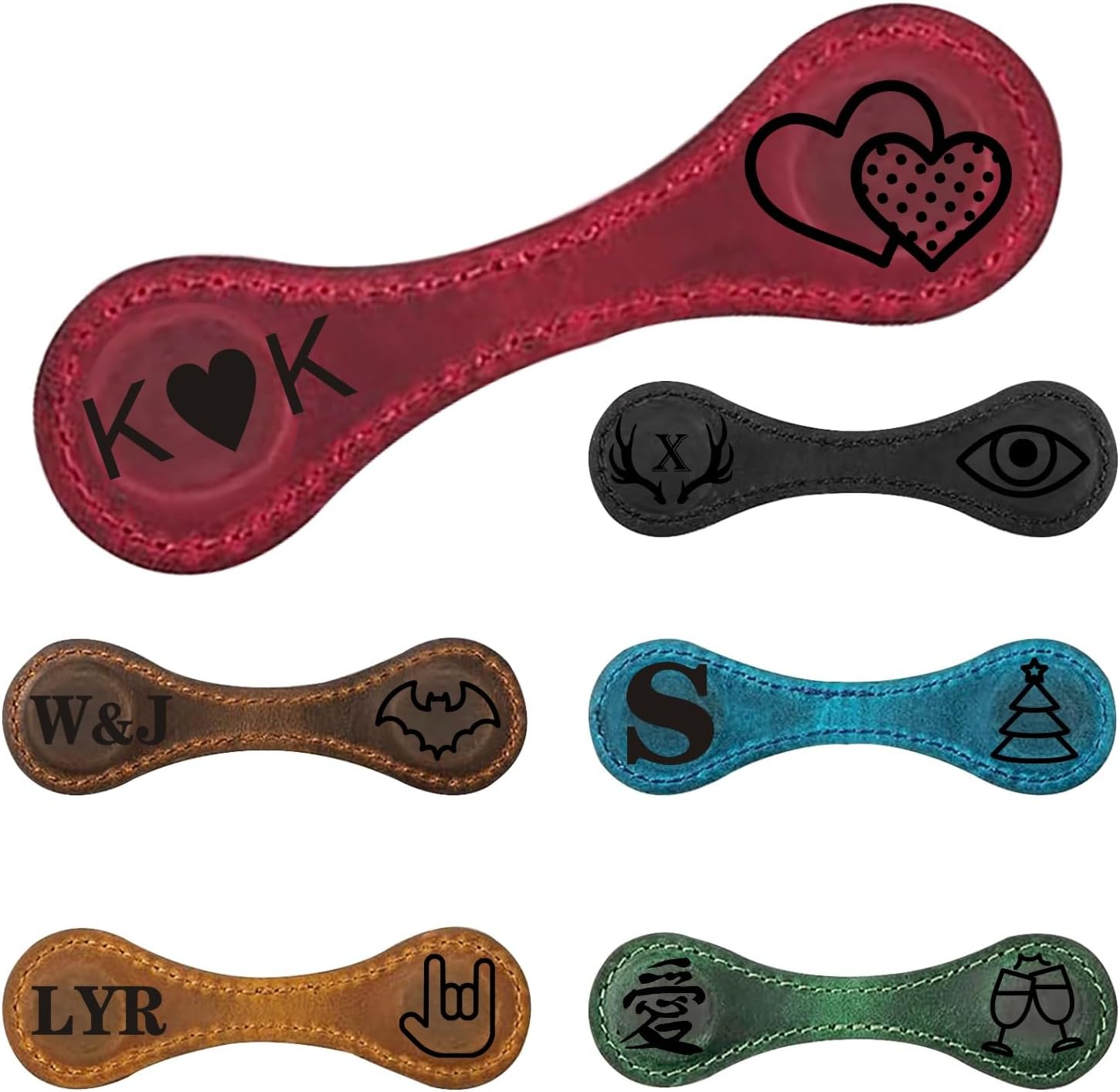 Amazon.com: Genuine Leather Magnetic Book Marks for Reading, Custom ...