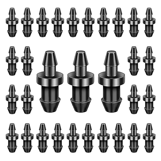 Amazon.com : Foyods 50PCS Drip Line Plugs Drip Irrigation 1/4"" Barbed ...