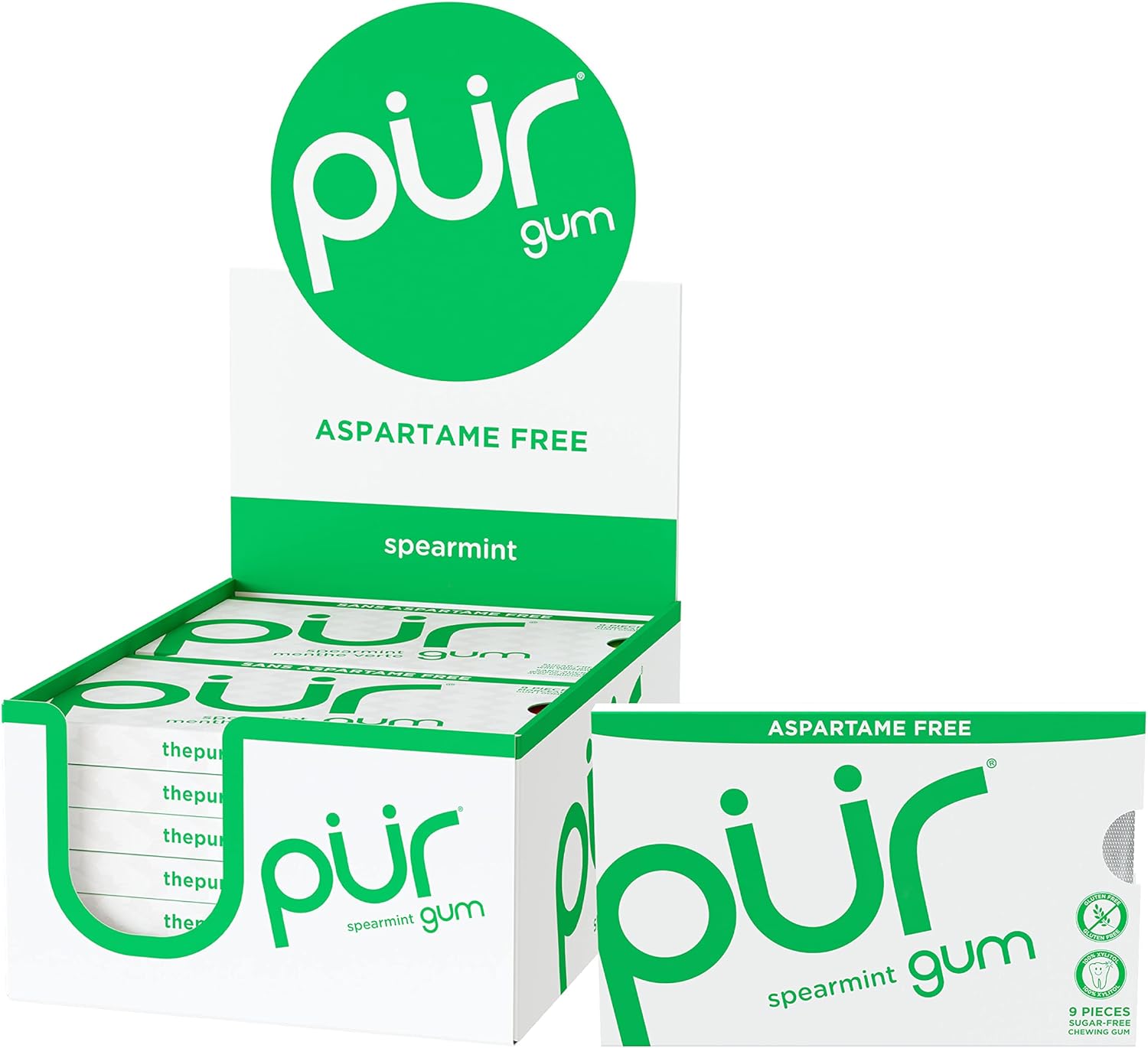PUR Gum | Aspartame Free Chewing Gum | 100% Xylitol | Sugar Free, Vegan ...