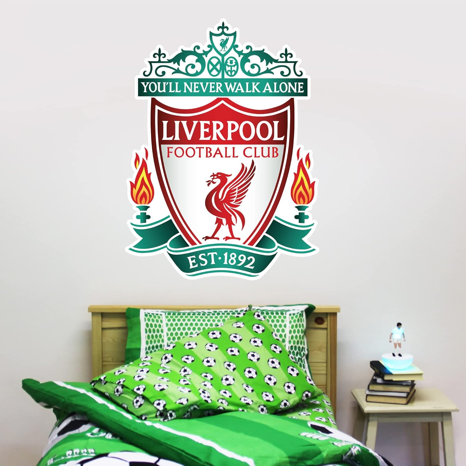 Themed Liverpool FC Wall Sticker - Crest Wall Decal Football Art Mural ...