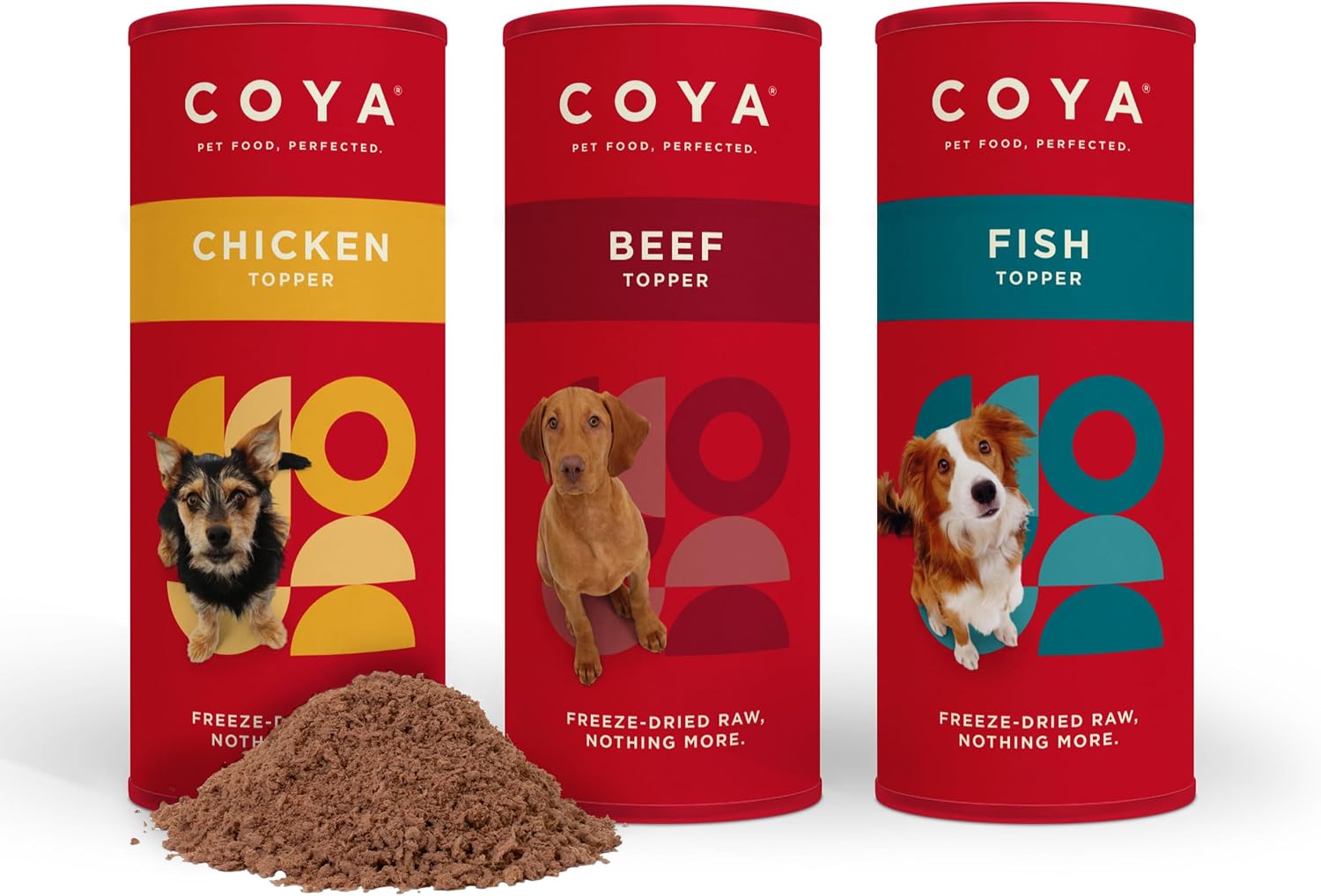 COYA Dog Food Topper Variety Pack (6 x 50g) 2 Tubes Of Each Flavour ...