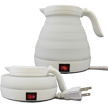 Amazon.com: Travel Foldable Electric Kettle, Collapsible Food Grade ...