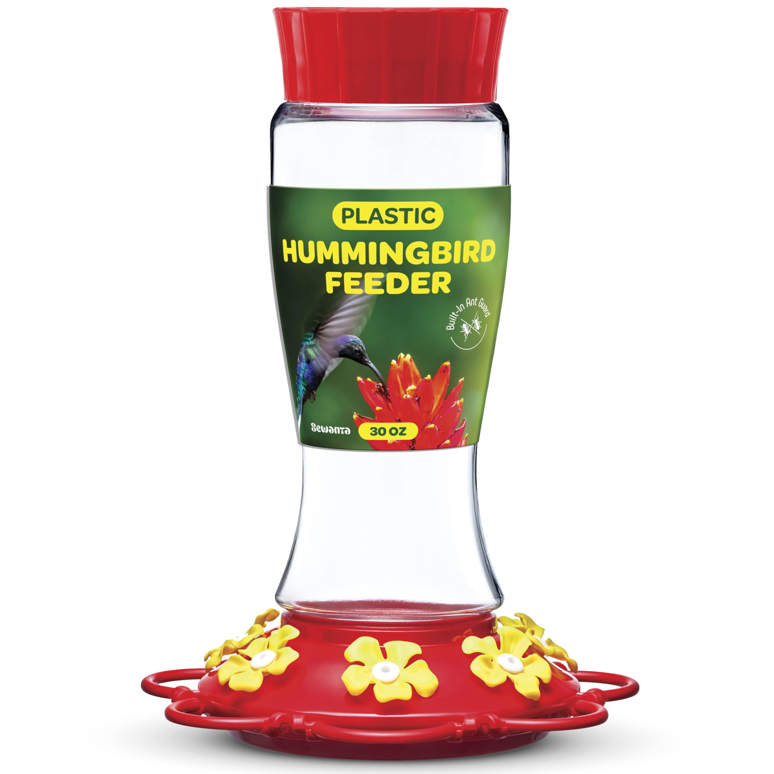 Amazon.com : Hummingbird Feeder 30 oz. Plastic Hummingbird Feeders for ...