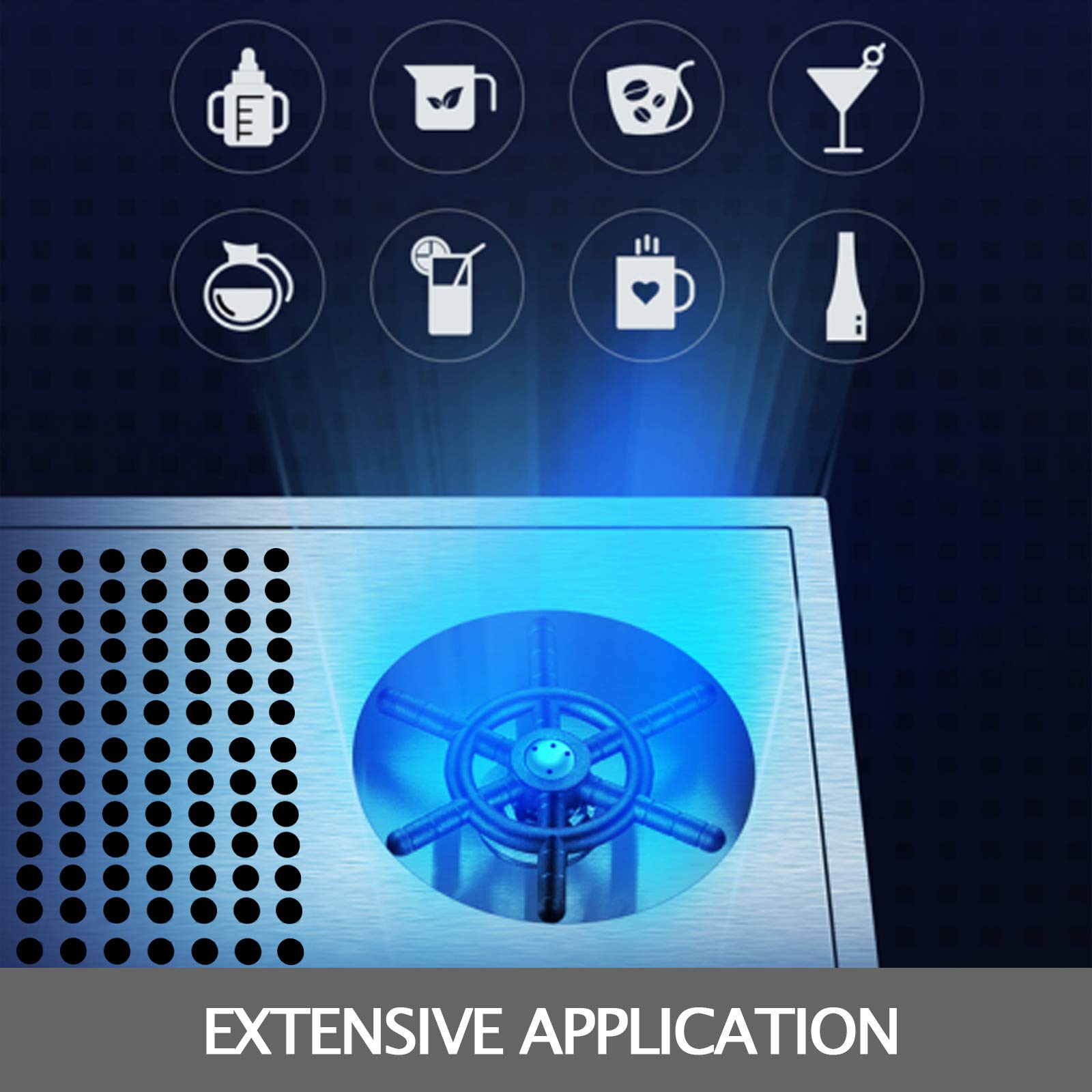 Buy VBENLEM Pitcher Rinser 25.7x8.6-Inch, Espresso Rinser with Double ...